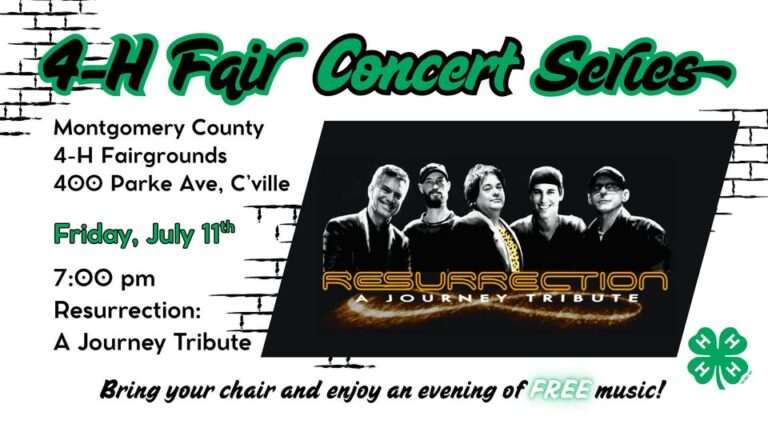 4-H Fair Concert Series-Resurrection: A Journey Tribute | Montgomery ...